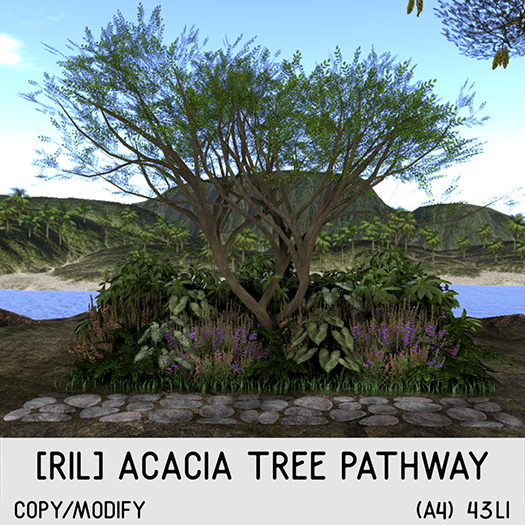 Second Life Marketplace - [RIL] Acacia Tree Pathway (A4) 43LI